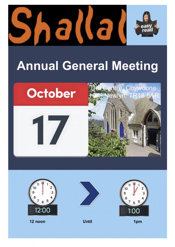Easy read AGM notice | Shallal